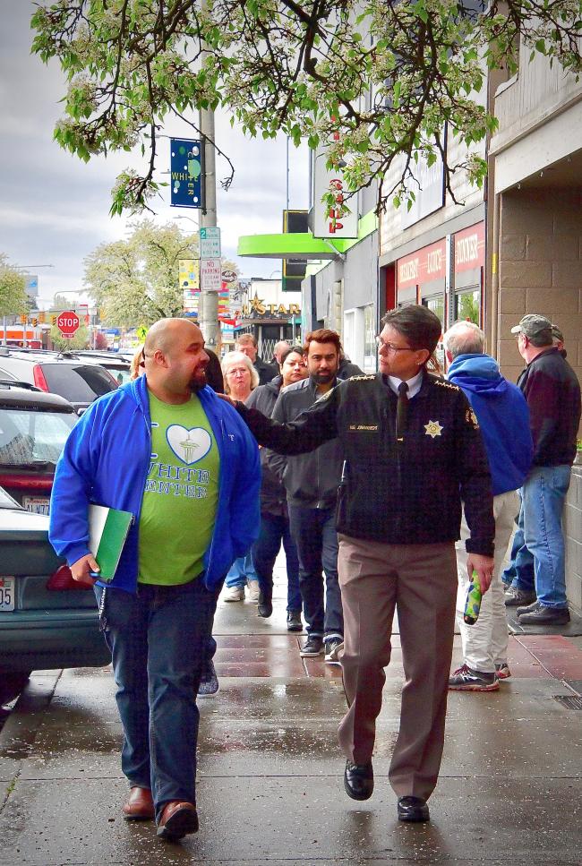 King County Sheriff Johanknecht takes a walking tour of White Center ...